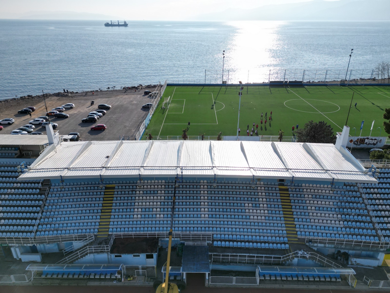 Dovršeni su radovi na sanaciji nadstrešnice Centralne tribine stadiona ...